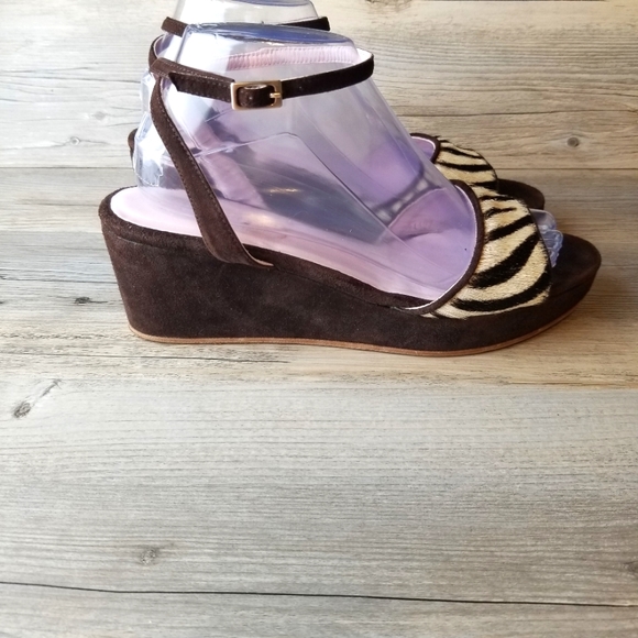 Boden | Shoes | Boden Suede Calf Hair Zebra Stripe Print Low Platform ...